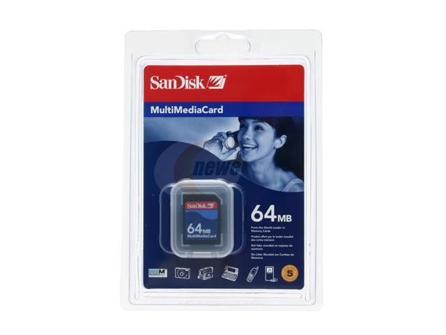 SanDisk 64MB MultiMedia (MMC) Flash Media Model SDMB-64-A10 - Newegg.com