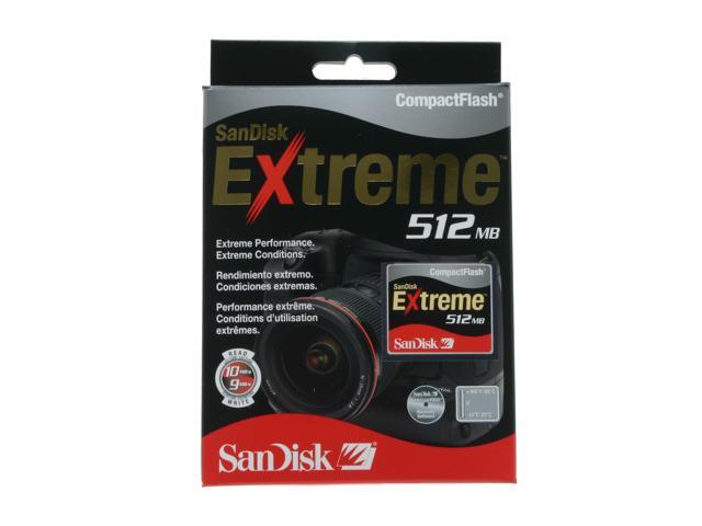 SanDisk Extreme 512MB Compact Flash (CF) Flash Media Model SDCFX-512 ...