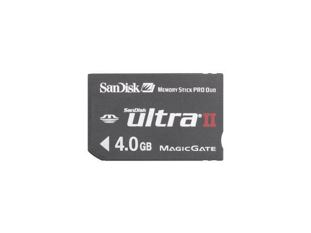 SanDisk Ultra II 4GB Memory Stick Pro Duo (MS Pro Duo) Flash Card Model ...