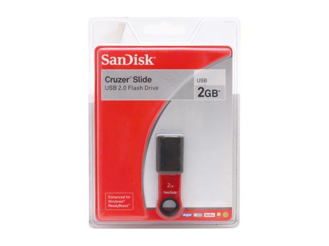 SanDisk CRUZER SLIDE 2GB Flash Drive (USB2.0 Portable) - Newegg.com