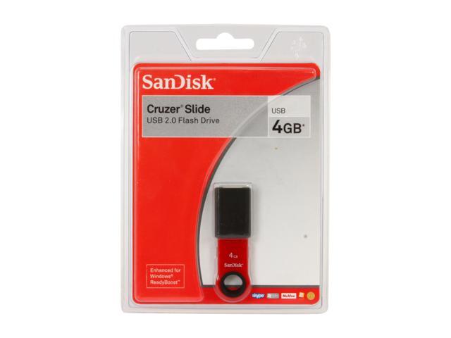 SanDisk CRUZER SLIDE 4GB Flash Drive (USB2.0 Portable) - Newegg.com