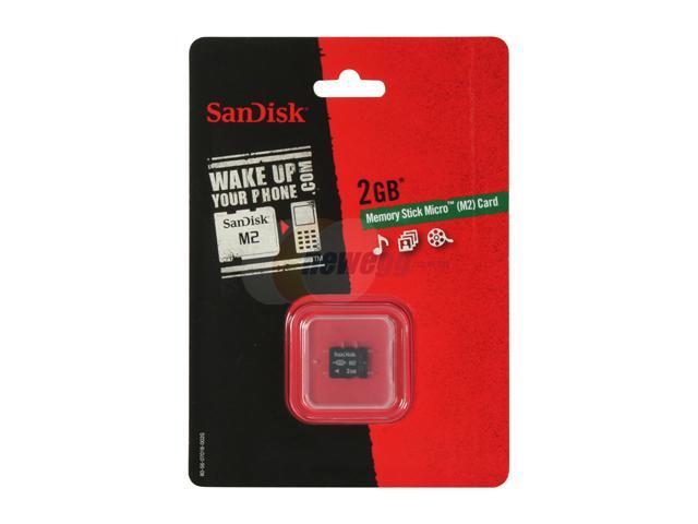 SanDisk 2GB Memory Stick Micro (M2) Flash Card Model SDMSM2002GA11M ...
