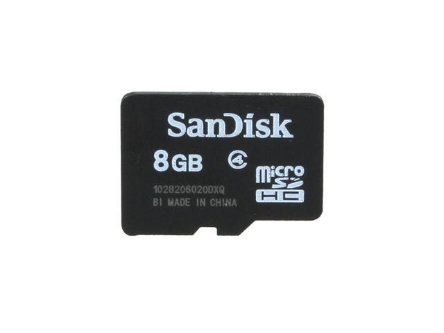 SanDisk 8GB microSDHC Flash Card Model SDSDQ008GA11M - Newegg.com