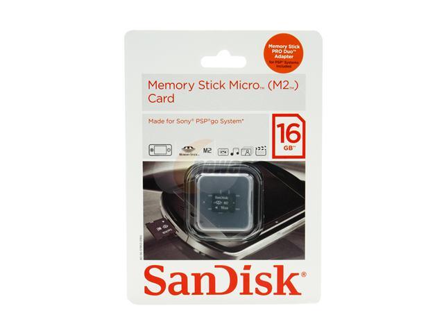 SanDisk Gaming 16GB Memory Stick Micro (M2) Flash Card Model SDMSM2G ...