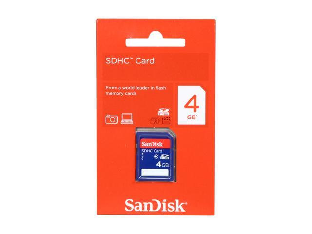 SanDisk 4GB Secure Digital High-Capacity (SDHC) Standard SDHC Card ...