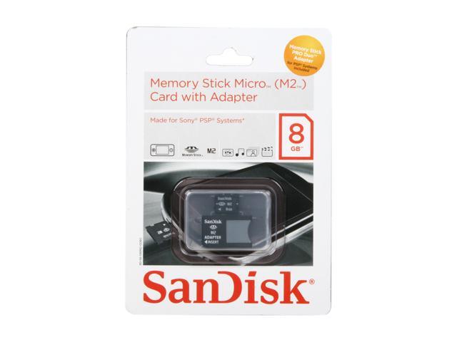 SanDisk Gaming 8GB Memory Stick Micro (M2) Flash Card Model SDMSM2G ...