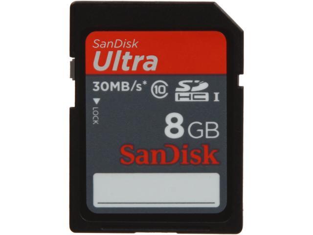 Open Box: SanDisk Ultra 8GB Secure Digital High-Capacity (SDHC) Flash ...