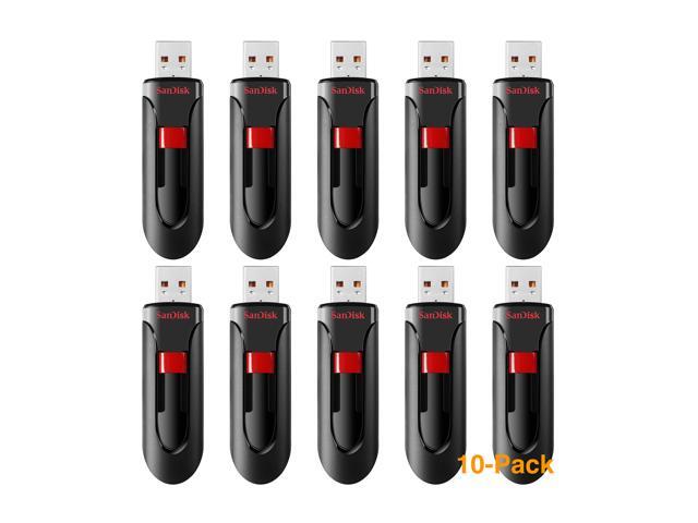 SanDisk Cruzer Glide 640GB (64GB x 10) USB 2.0 Flash Drive 128bit AES ...