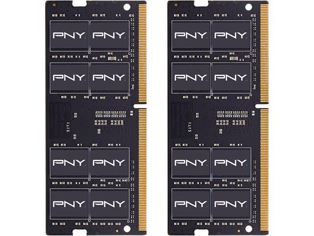 PNY 32GB (2 x 16GB) 260-Pin DDR4 SO-DIMM DDR4 2666 (PC4 21300) Laptop ...