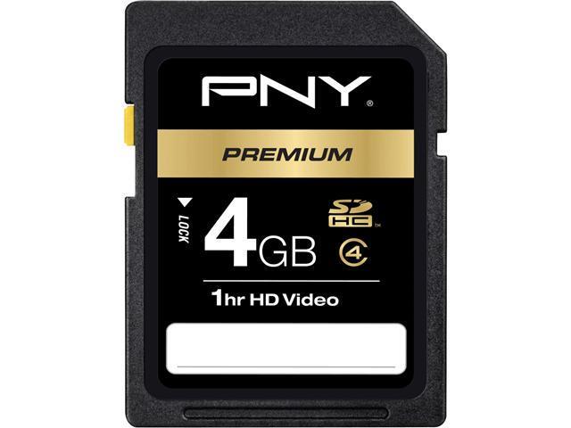 PNY Optima 4GB Secure Digital High-Capacity (SDHC) Flash Card Model P ...