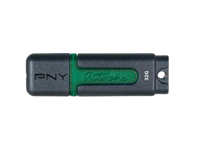 PNY Attache 32GB USB 2.0 Flash Drive (Black/Green) - Newegg.com