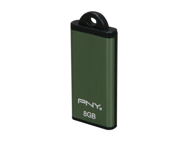 PNY Micro Slide Attaché 8GB USB 2.0 Flash Drive (Green) - Newegg.com