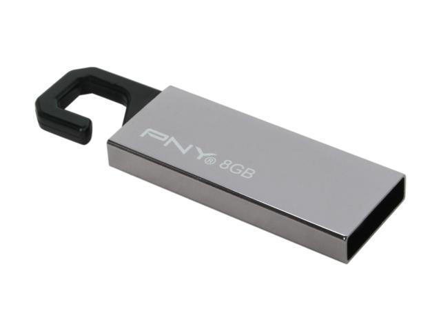 PNY Clip-On Attaché 8GB USB 2.0 Flash Drive (Gray) - Newegg.com