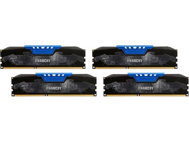 PNY Anarchy 16GB (4 x 4GB) DDR4 2400 (PC4 19200) Desktop Memory Model ...