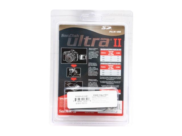 SanDisk Ultra II 512MB SD Plus USB Flash Card Model SDSDPH-512-901 ...
