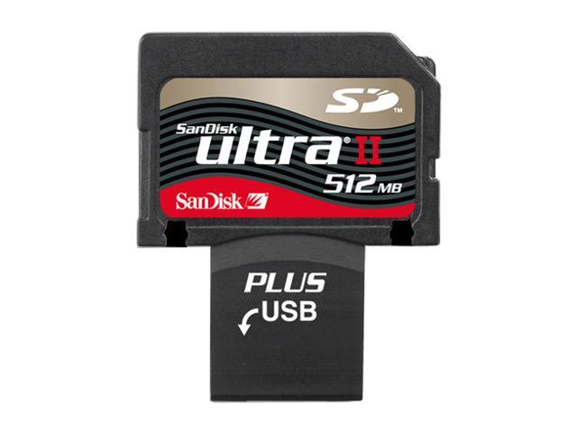 SanDisk Ultra II 512MB SD Plus USB Flash Card Model SDSDPH-512-901 ...