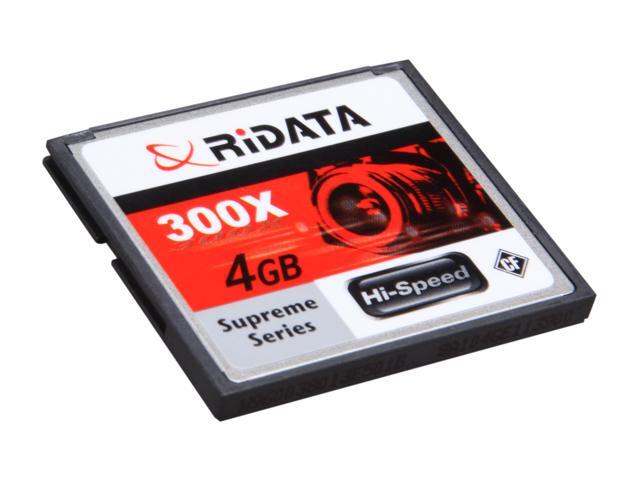 RiDATA Supreme Series 4GB Compact Flash (CF) Flash Card Model RDCF4G ...