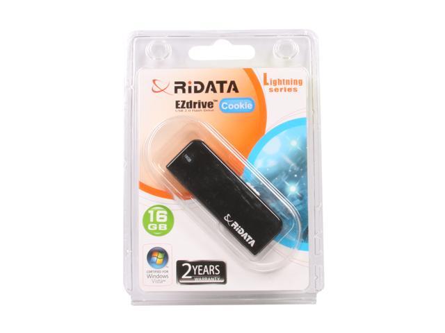 RiDATA EZ Cookie 16GB USB 2.0 Flash Drive (Sleek Black) - Newegg.com