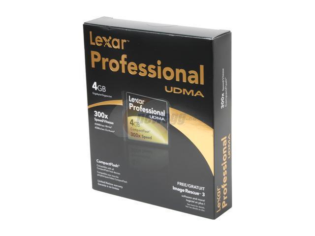 Lexar Professional UDMA 4GB Compact Flash (CF) Flash Card Model CF4GB ...