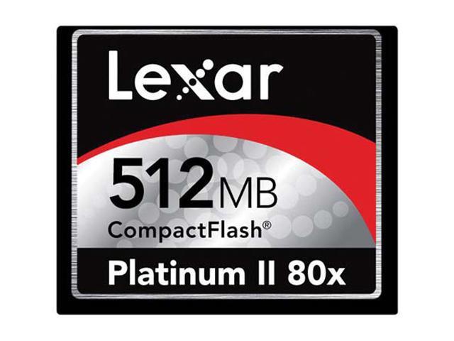 Lexar Platinum II 512MB Compact Flash (CF) Flash Card Model CF512-80 ...