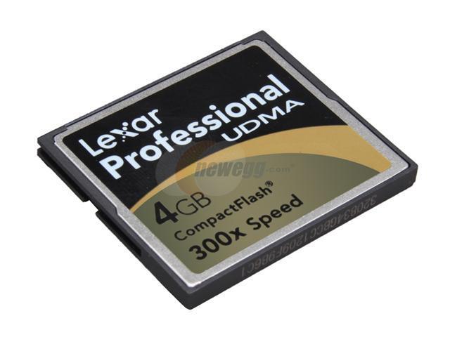 Lexar Professional 4GB Compact Flash (CF) Flash Card Model CF4GB-300 ...