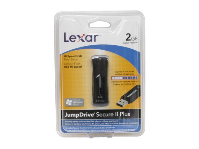 Lexar JumpDrive Secure II Plus 2GB Flash Drive (USB2.0 Portable ...
