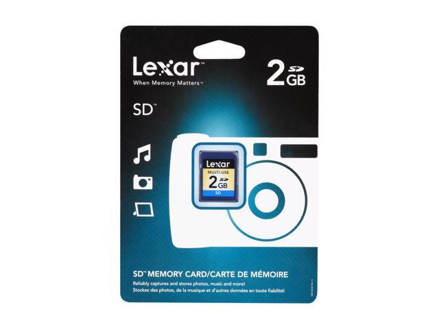 Lexar 2GB Secure Digital (SD) Flash Card Model LSD2GBASBNA - Newegg.com