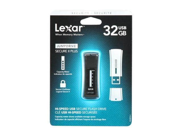 Lexar JumpDrive Secure II Plus 32GB USB 2.0 Flash Drive - Newegg.com