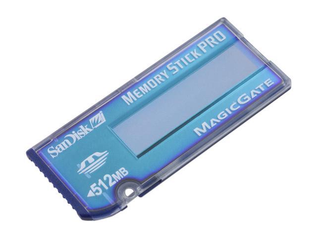 SanDisk 512MB Memory Stick Pro (MS Pro) Flash Card Model SDMSV-512-A10 ...