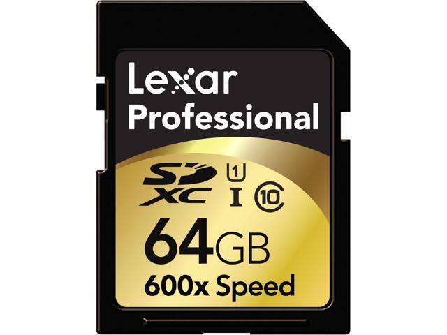 Lexar Professional 64GB Secure Digital Extended Capacity (SDXC) Flash ...
