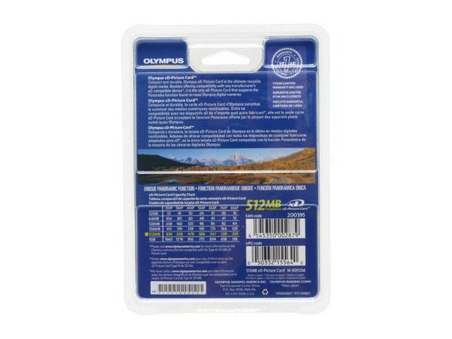 OLYMPUS TYPE M 512MB xD-Picture Flash Card Model 200395 - Newegg.com