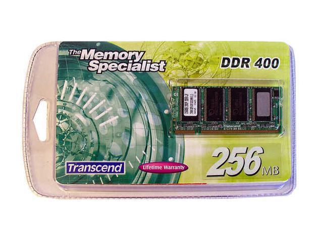 Transcend 256MB 200-Pin DDR SO-DIMM DDR 400 (PC 3200) Laptop Memory ...