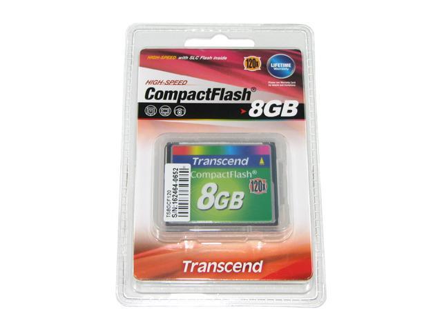 Transcend 8GB Compact Flash (CF) Flash Card Model TS8GCF120 - Newegg.com
