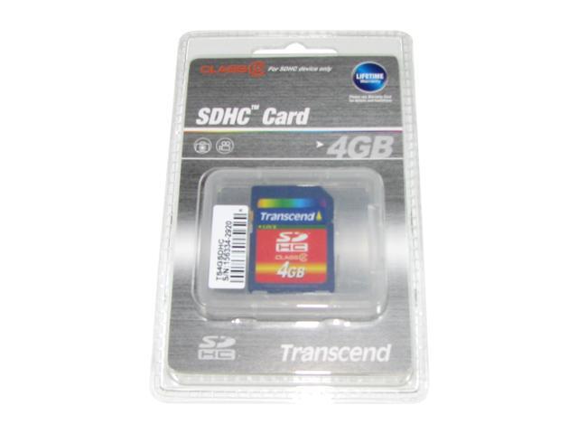 Transcend 4GB Secure Digital High-Capacity (SDHC) Flash Card Model TS4GSDHC - Newegg.com