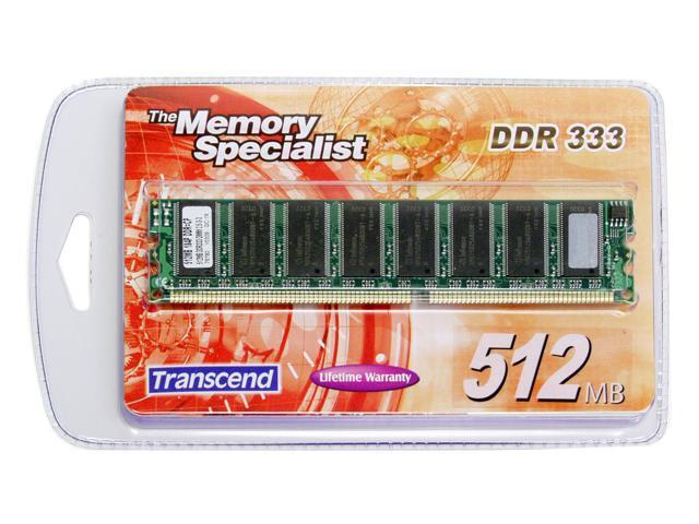 Transcend 512MB DDR 333 (PC 2700) System Memory Model TS64MLD64V3F5 - Newegg.com
