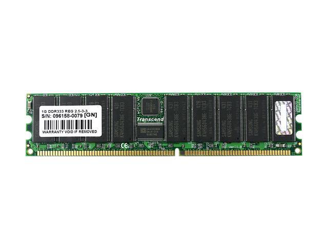 Transcend 1GB 184-Pin DDR SDRAM ECC Registered DDR 333 (PC 2700) Server ...