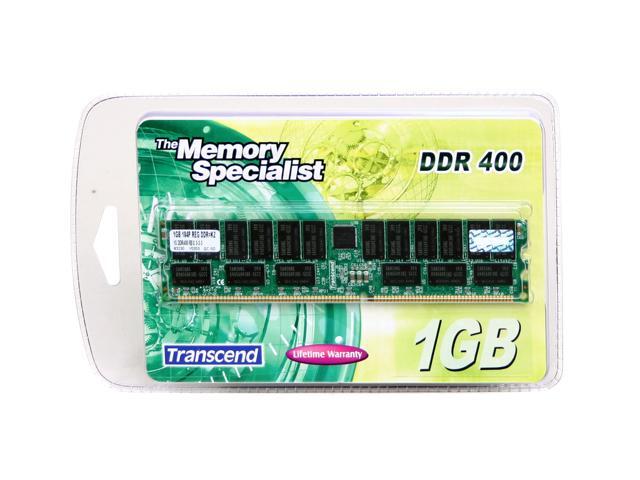 Transcend 1GB ECC Registered DDR 400 (PC 3200) System Memory Model ...