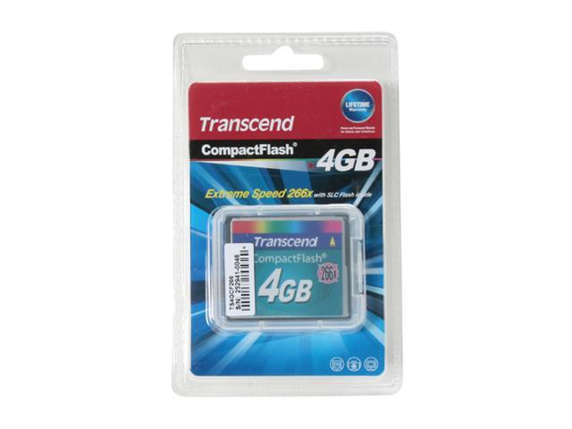 Transcend 4GB Compact Flash (CF) Flash Card Model TS4GCF266 - Newegg.com