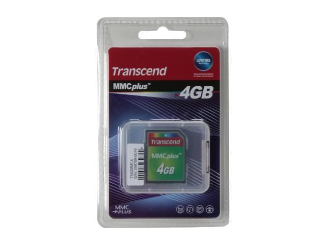 Transcend 4GB MultiMedia (MMC plus) Plus Flash Card Model TS4GMMC4 ...