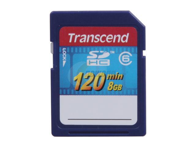 Transcend 8GB Secure Digital High-Capacity (SDHC) Memory Card Model ...