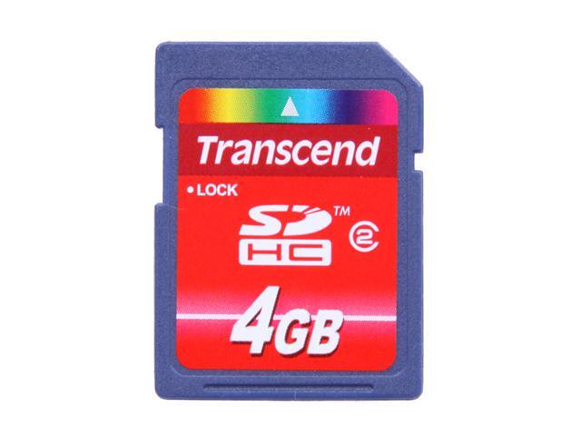 Transcend 4GB Secure Digital High-Capacity (SDHC) Flash Card Model TS4GSDHC2 - Newegg.com