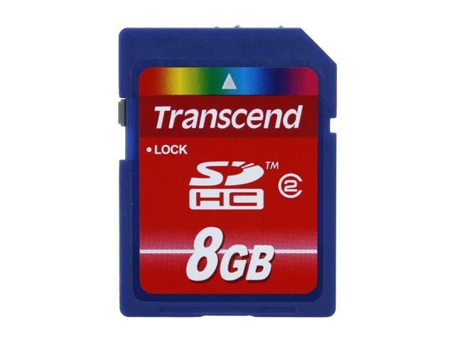 Transcend 8GB Secure Digital High-Capacity (SDHC) Flash Card Model TS8GSDHC2 - Newegg.com