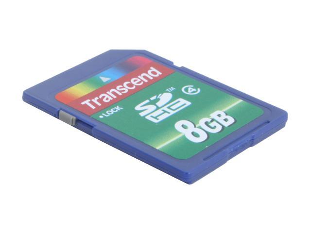 Transcend 8GB Secure Digital High-Capacity (SDHC) Flash Card Model TS8GSDHC4 - Newegg.ca