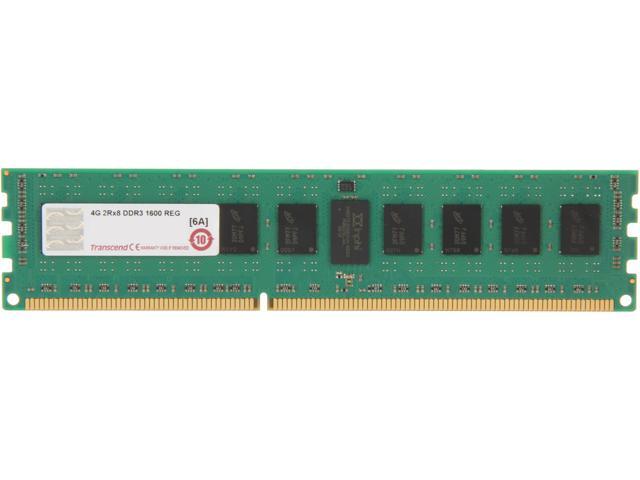 Transcend 4GB 240-Pin DDR3 SDRAM Registered DDR3 1600 (PC3 12800) Server Memory Model ...