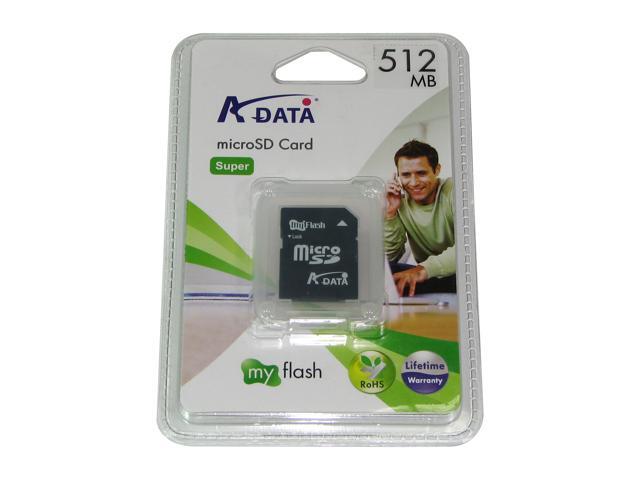 ADATA 512MB MicroSD Flash Card Model MICROSD 512MB - Newegg.com