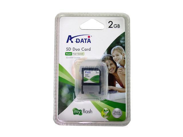 ADATA 2GB SD DUO (SD + USB) Flash Card Model Super SD Duo 2G - Newegg.com