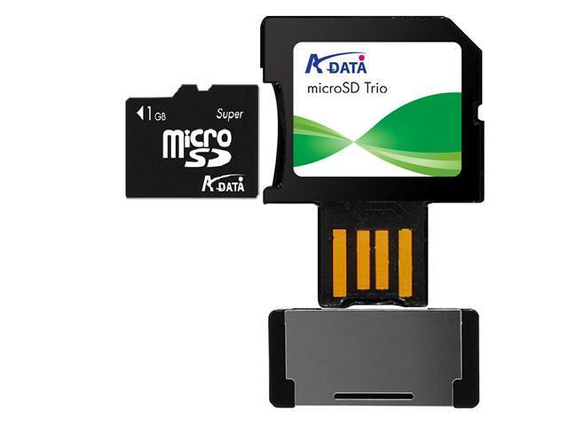 ADATA 1GB MicroSD Flash Card Model microSD trio 1G - Newegg.com