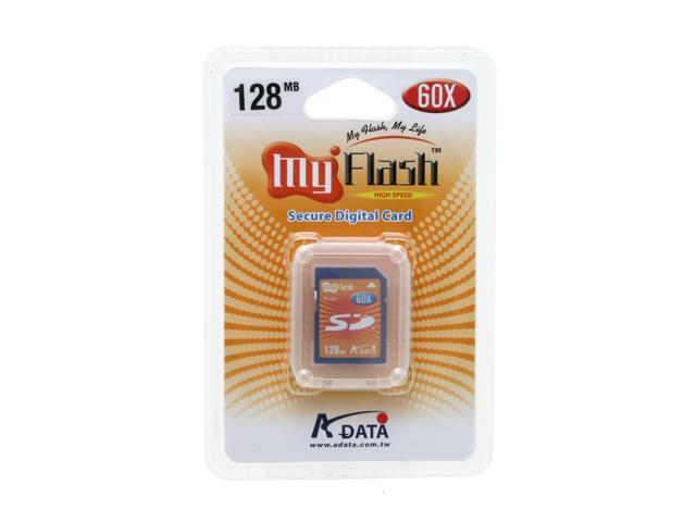 ADATA My Flash 128MB Secure Digital (SD) Flash Media Model A-DATA 128 ...