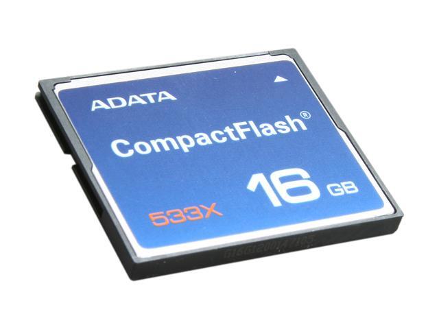 ADATA 16GB 533X Compact Flash (CF) Flash Card Model ACF16G533X-R ...