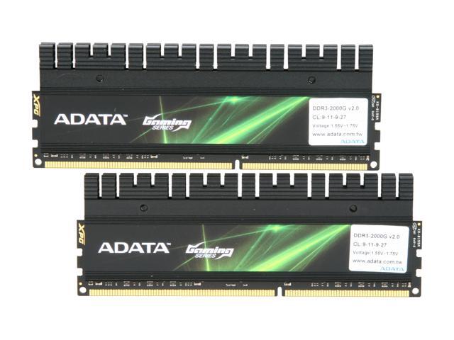 ADATA XPG Gaming v2.0 Series 8GB (2 x 4GB) DDR3 2000 Desktop Memory ...